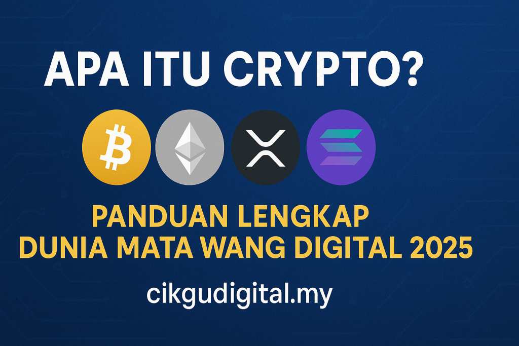 Apa Itu Crypto? Panduan Lengkap Dunia Mata Wang Digital 2025 - CIKGU DIGITAL " Ïnfo Padat dan ...