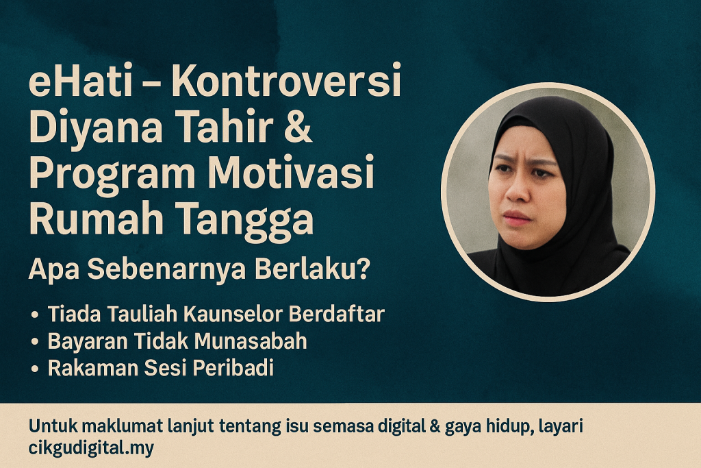 eHati – Kontroversi Diyana Tahir & Program Motivasi Rumah Tangga: Apa ...
